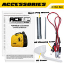 Aceup Energy 2300 Watt Portable Inverter Generator, Super Quiet Gas Ge ...