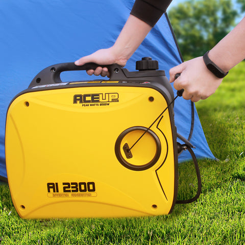 Aceup Energy 2300 Watt Portable Inverter Generator, Super Quiet Gas Ge ...