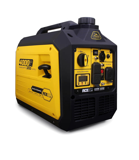 Aceup Energy 4000 Watt Portable Inverter Generator, Quiet Gas Powered ...