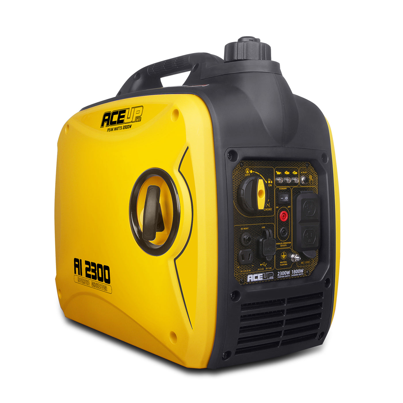 Aceup Energy 2300 Watt Portable Inverter Generator, Super Quiet Gas Ge ...