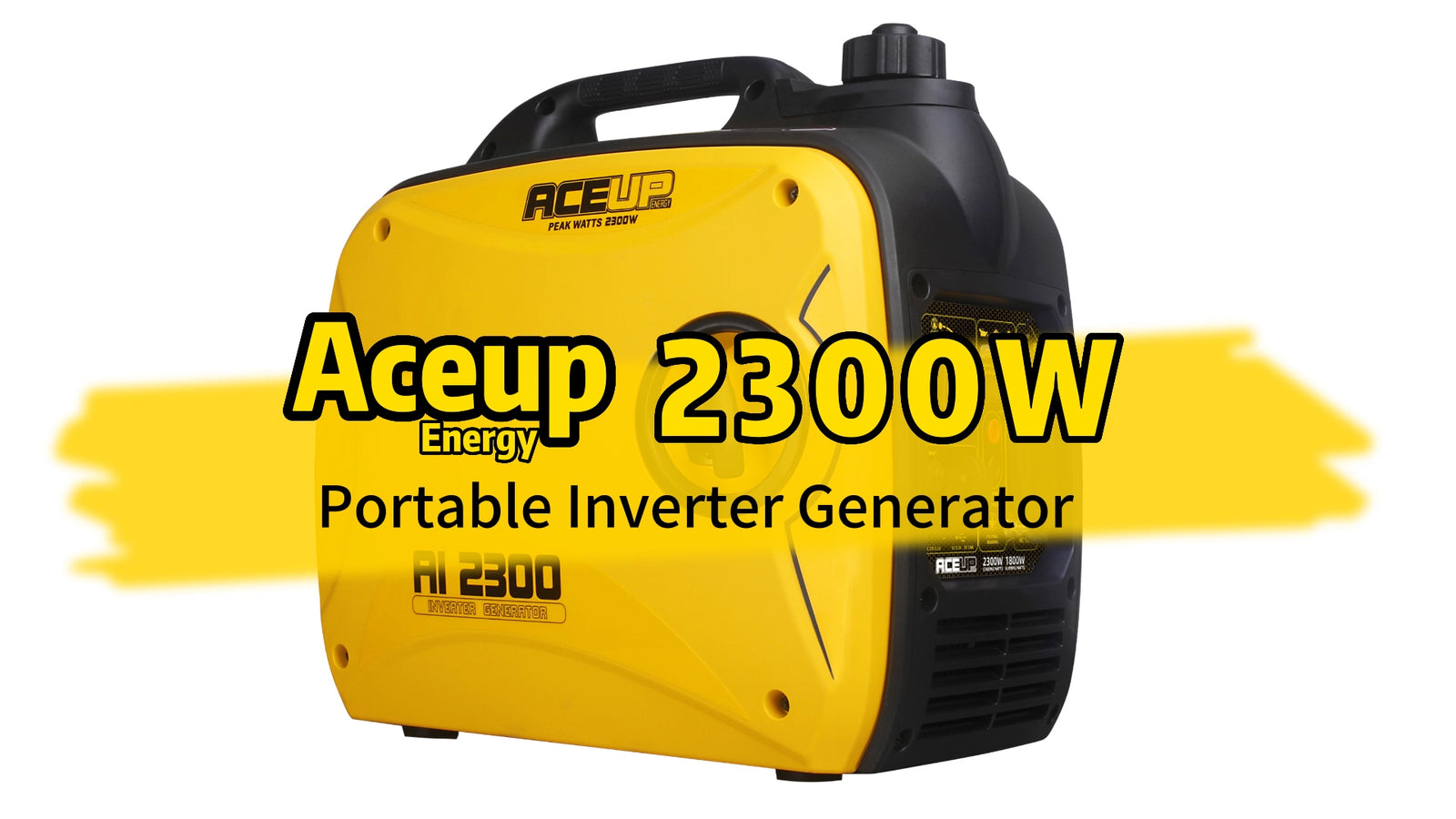 Aceup Energy 2300 Watt Portable Inverter Generator, Super Quiet Gas Ge ...